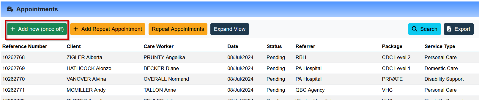 Creating a Single Appointment – TurnPoint Knowledge Base