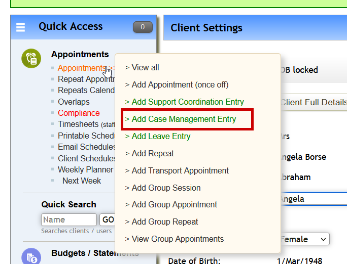 SAH - Case Management – TurnPoint Knowledge Base