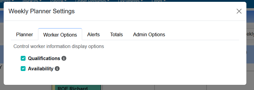 Weekly Planner V2 - Settings – TurnPoint Knowledge Base