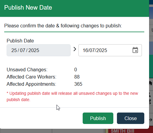 Weekly Planner V2 - Publish Date – TurnPoint Knowledge Base
