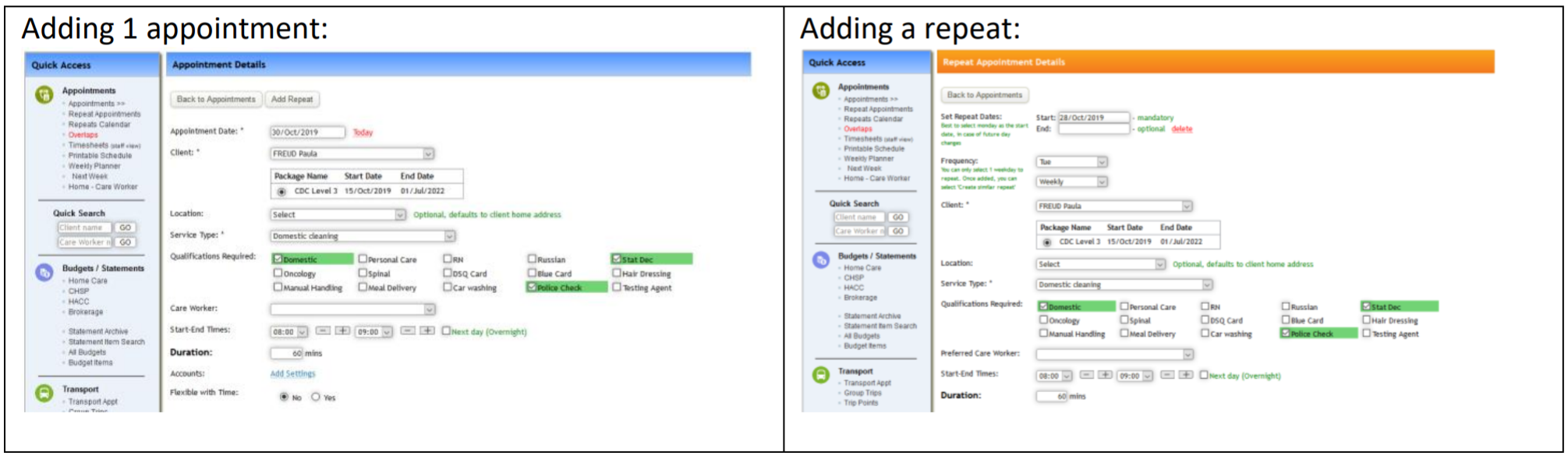 Home Care Package Processes – TurnPoint Knowledge Base