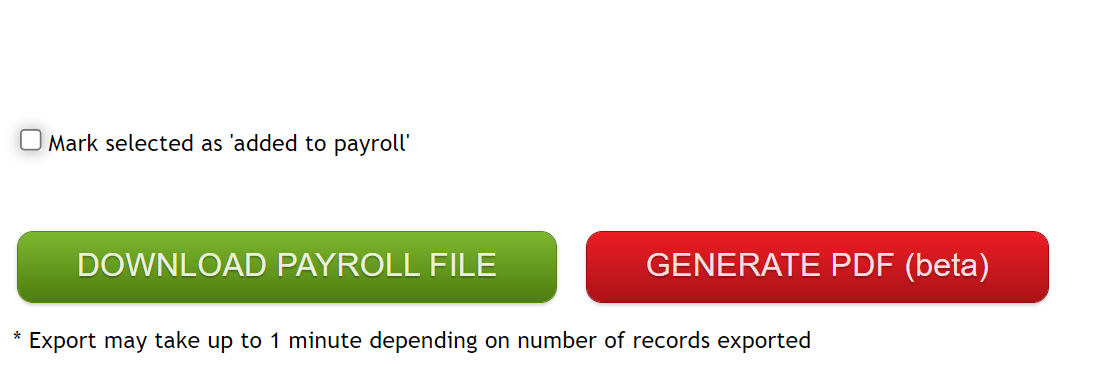 Payroll Export – TurnPoint Knowledge Base