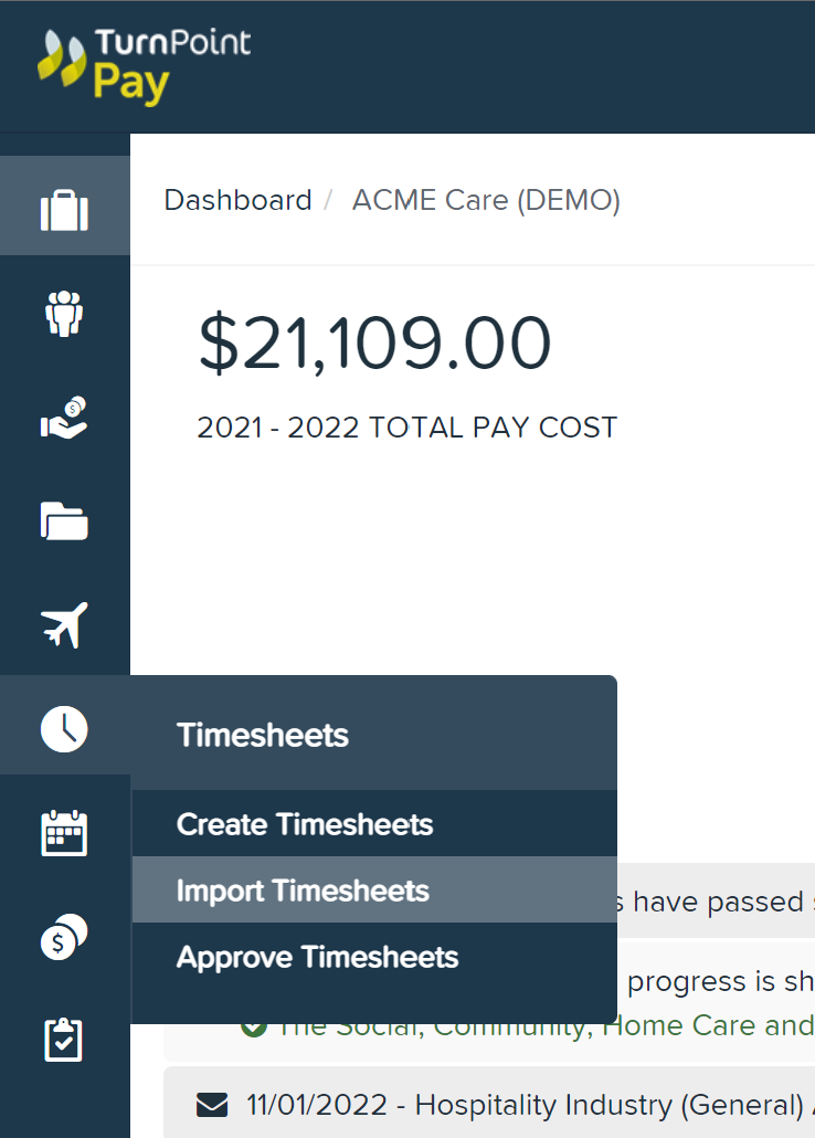 Importing Timesheets – TurnPoint Knowledge Base
