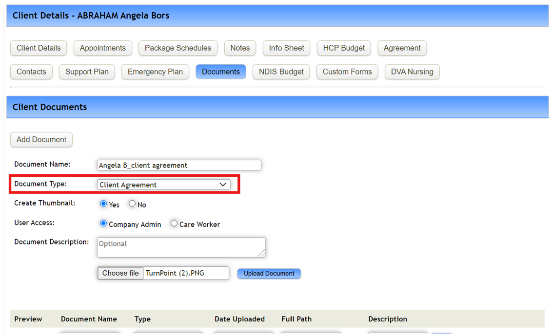 Reports - Document Checklist – TurnPoint Knowledge Base