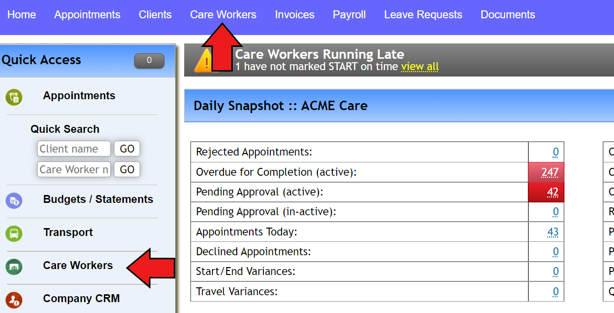 6.1 - TPA Adding Care Workers – TurnPoint Knowledge Base
