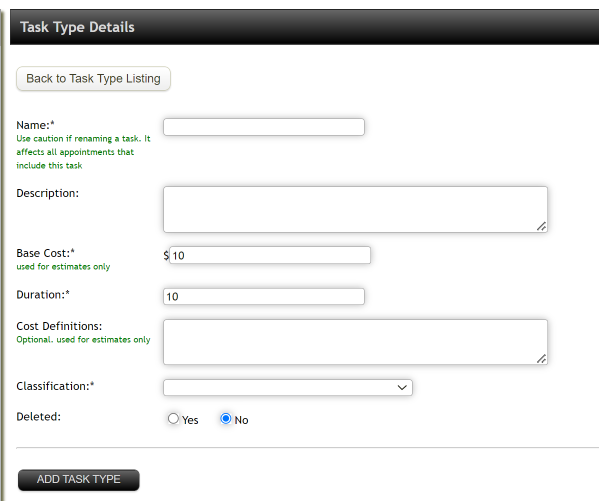 2 - TPA Task Types – TurnPoint Knowledge Base