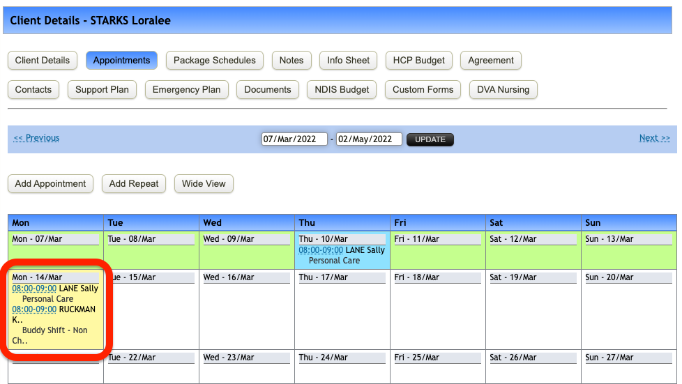 Creating Non - Chargeable Buddy Shifts for new staff (Training ...