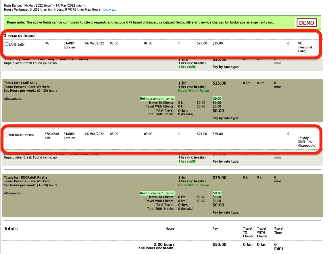 Creating Non - Chargeable Buddy Shifts for new staff (Training) – TurnPoint Knowledge Base