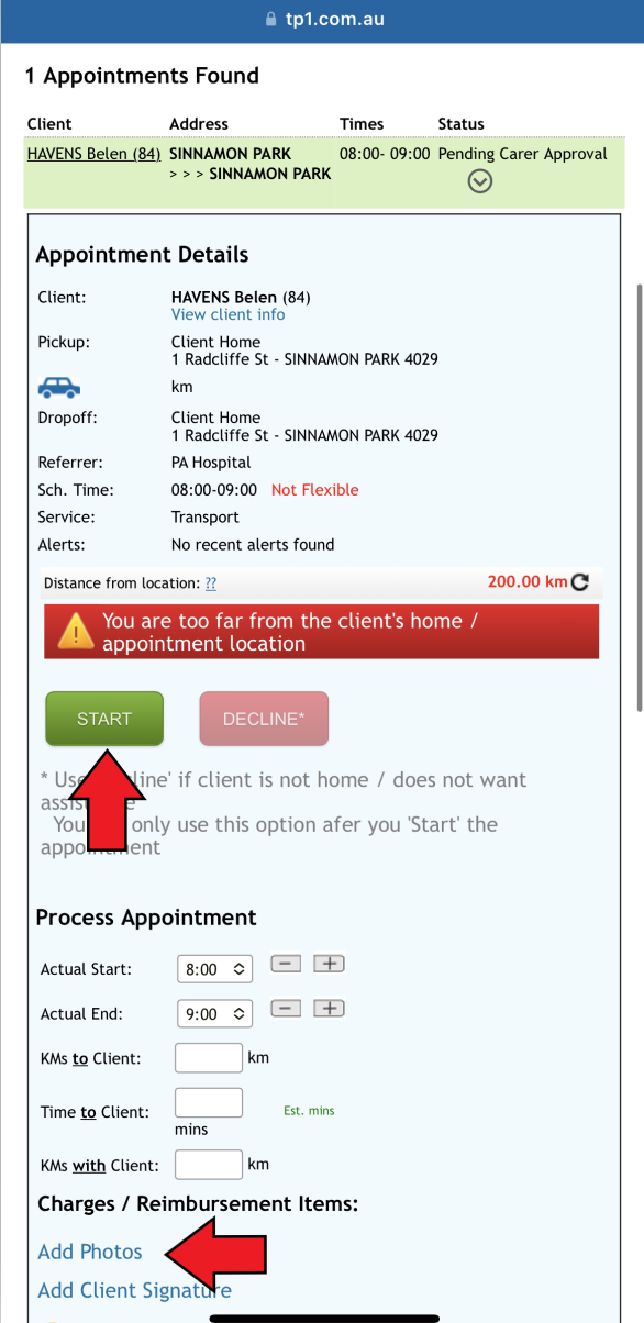 Mobile interface - How to upload photos? – TurnPoint Knowledge Base