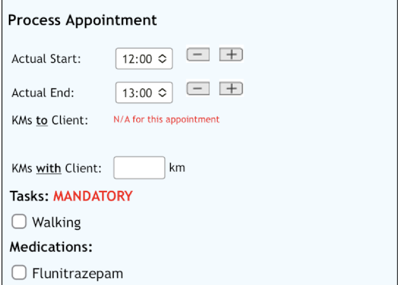 Mobile interface - How to complete timesheets/appointments – TurnPoint Knowledge Base
