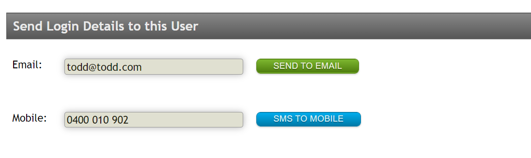 Sending Login details to system users – TurnPoint Knowledge Base