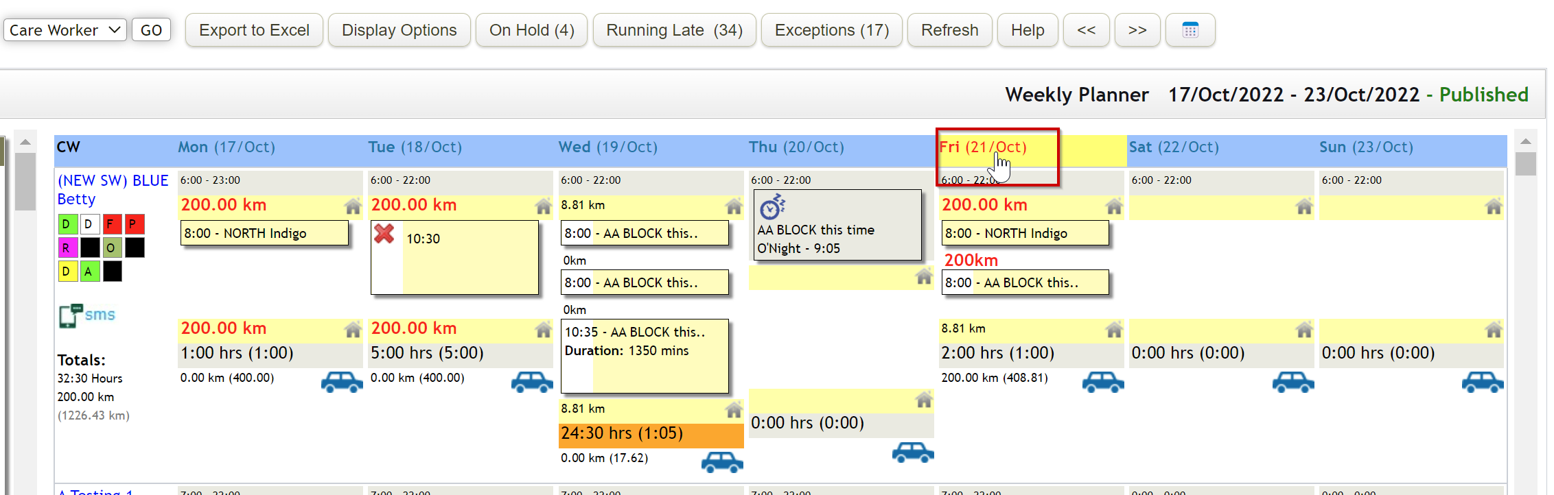 Daily Roster View – TurnPoint Knowledge Base