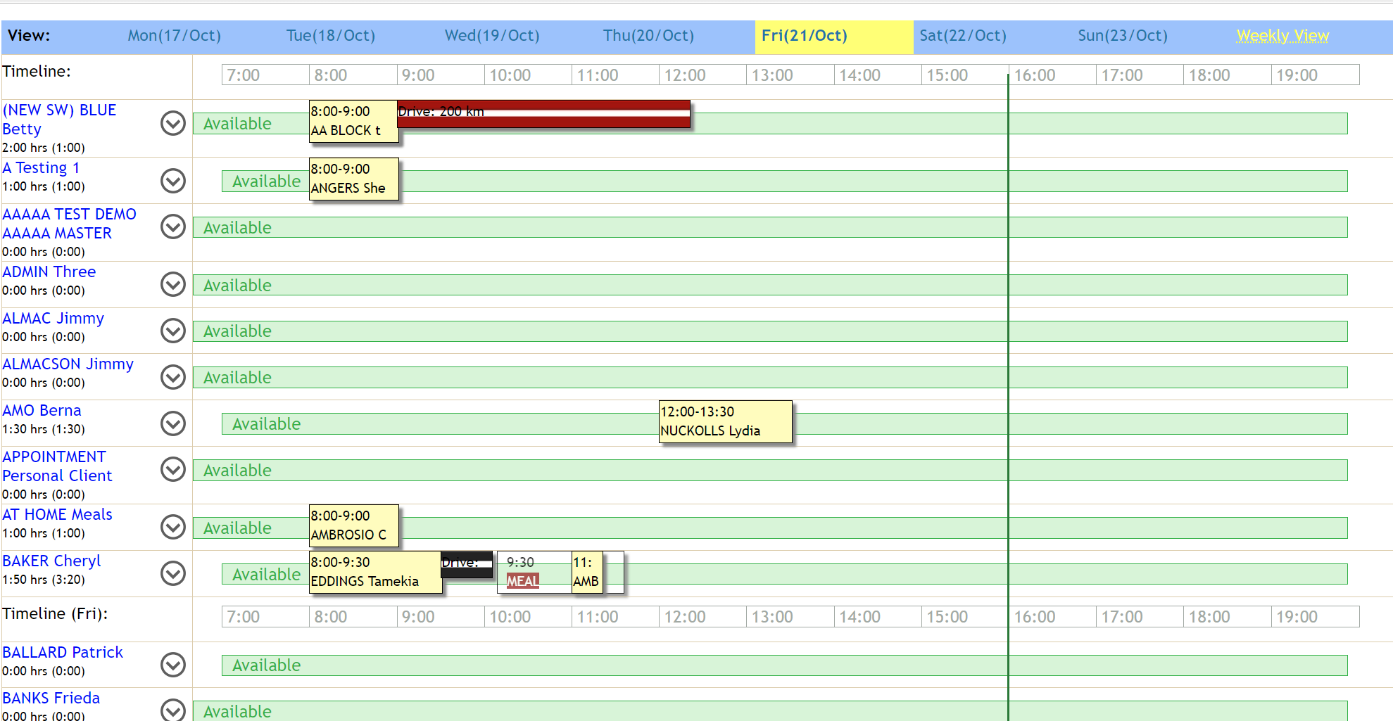 Daily Roster View – TurnPoint Knowledge Base