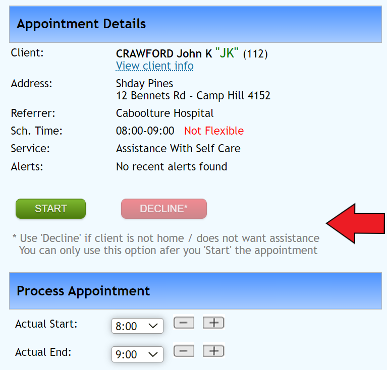 Daily Snapshot - Declined Appointments – TurnPoint Knowledge Base