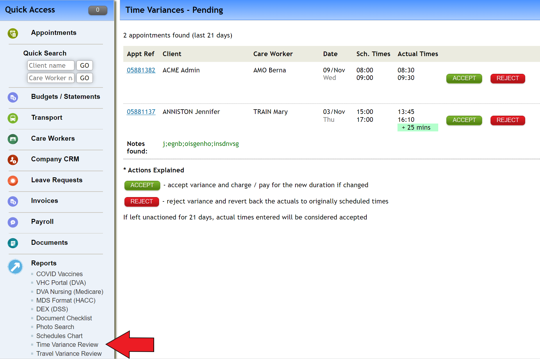Daily Snapshot - Start/End Variances – TurnPoint Knowledge Base