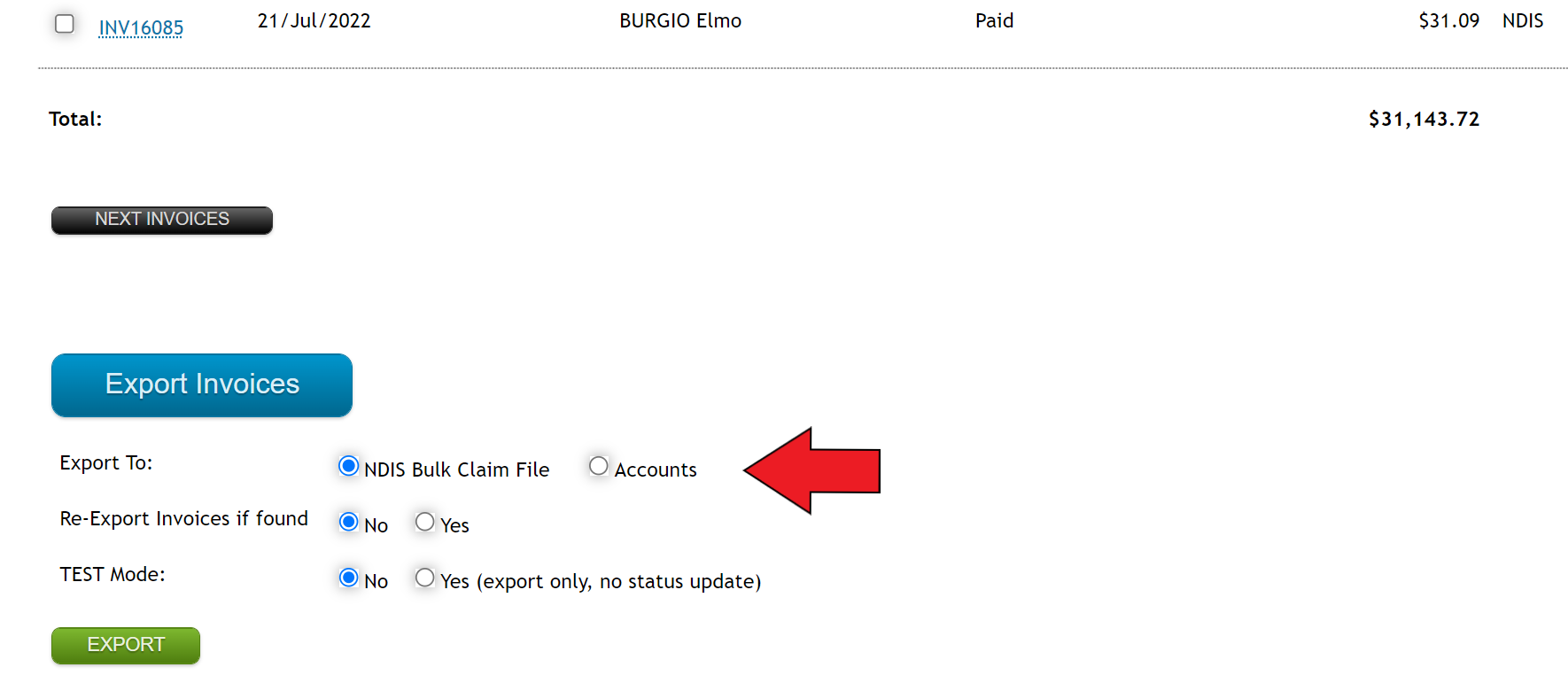 NDIS - Process NDIS invoice, and export to accounting system & PRODA – TurnPoint Knowledge Base
