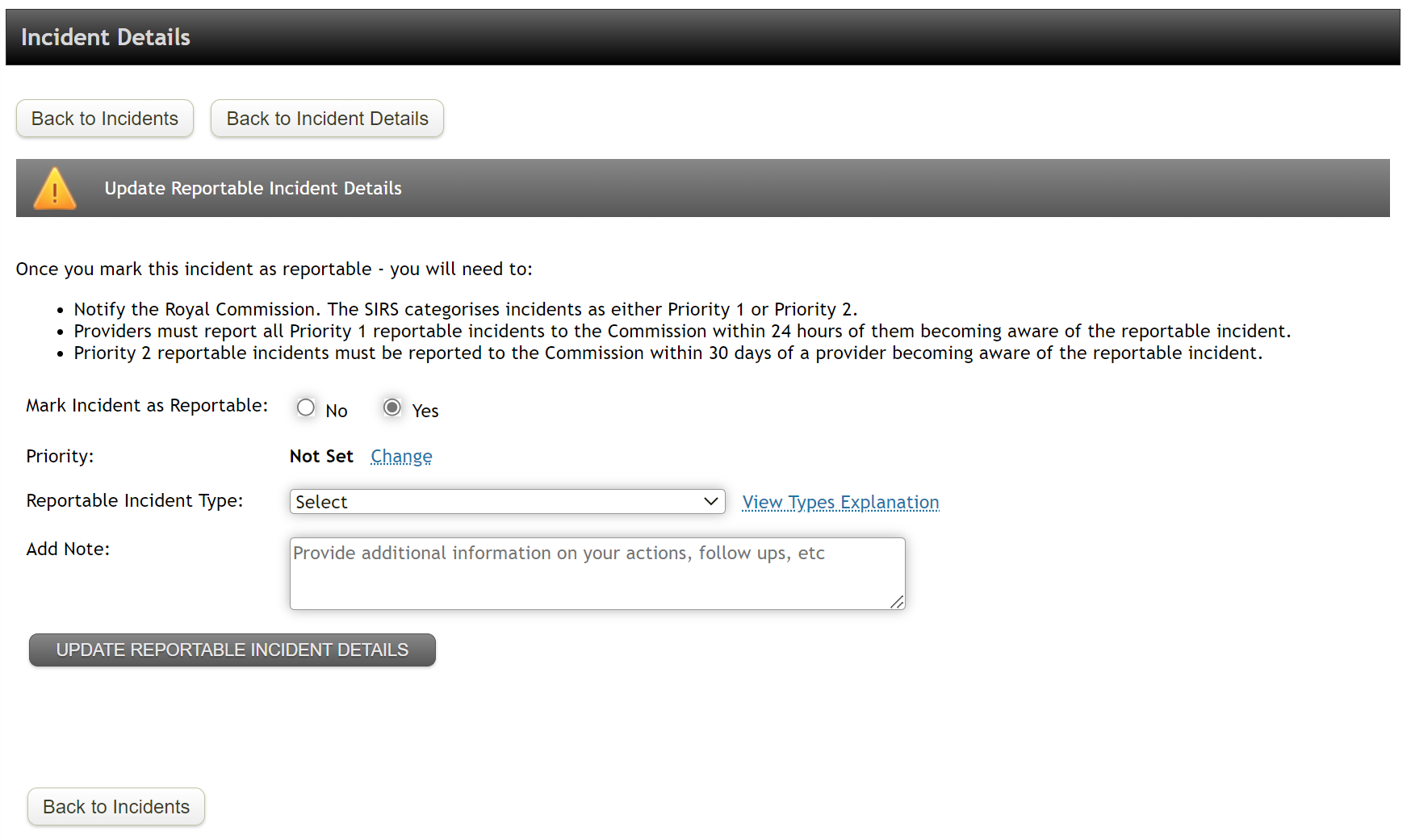 SIRS Reporting – TurnPoint Knowledge Base