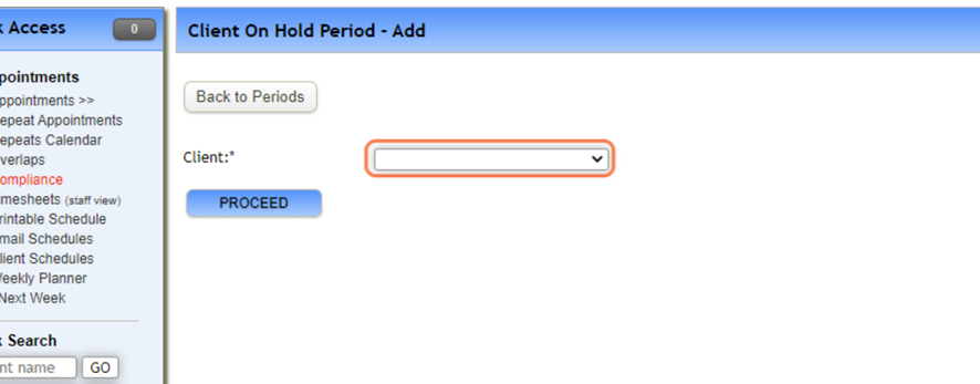 How to Put Clients on/off Hold – TurnPoint Knowledge Base