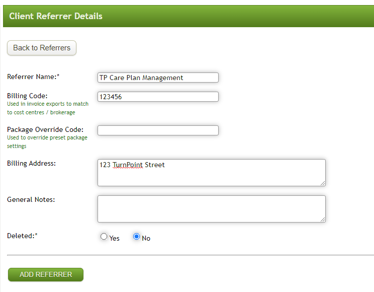 How to add referrers and brokerage on TurnPoint – TurnPoint Knowledge Base