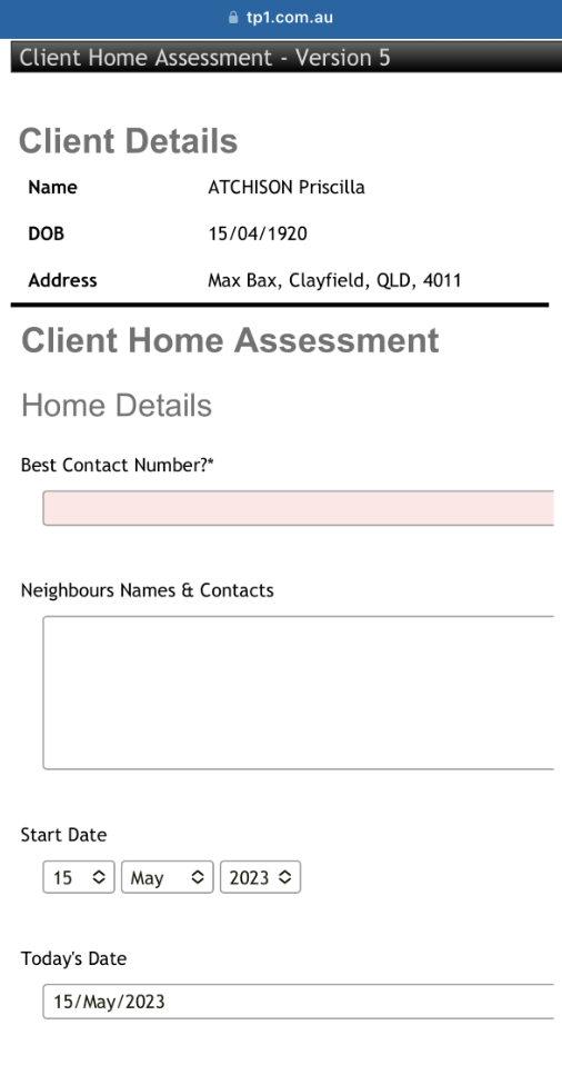 Care Worker - Accessing Custom Forms – TurnPoint Knowledge Base