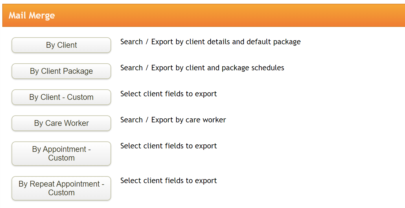 Reports - Mail Merge – TurnPoint Knowledge Base