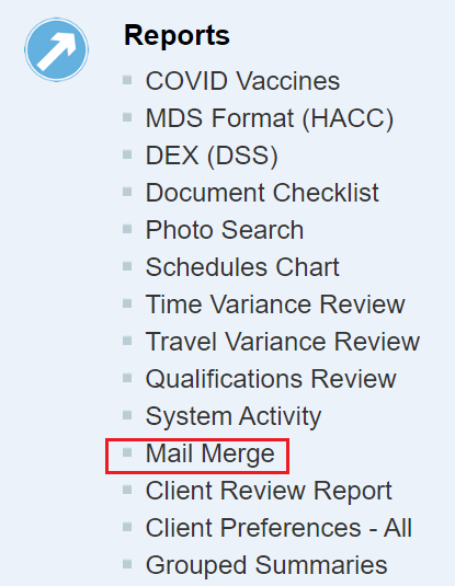 Reports - Mail Merge – TurnPoint Knowledge Base