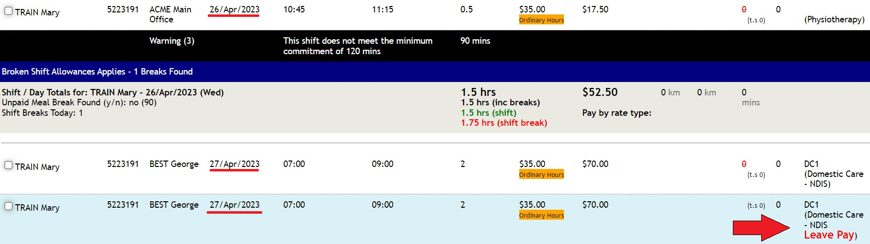 Add Paid Leave to payroll export – TurnPoint Knowledge Base