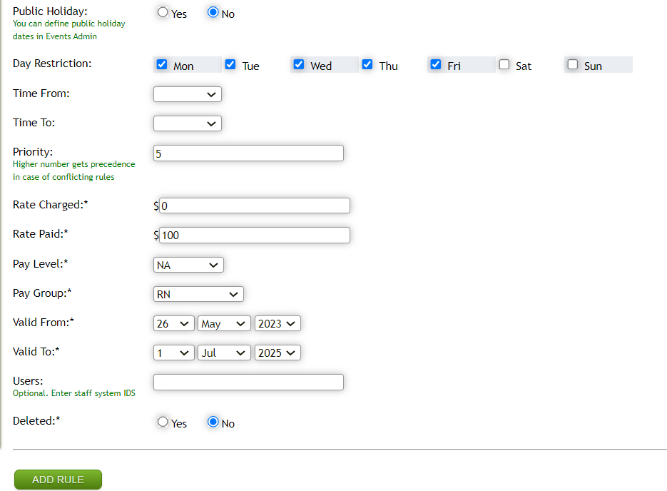 Setting up Pay rules – TurnPoint Knowledge Base