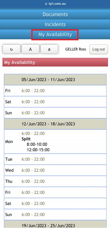 Mobile Interface - Adding Split availability – TurnPoint Knowledge Base