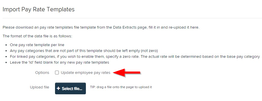 Bulk Update Pay Rate Templates - Importing and Exporting Pay Rate ...
