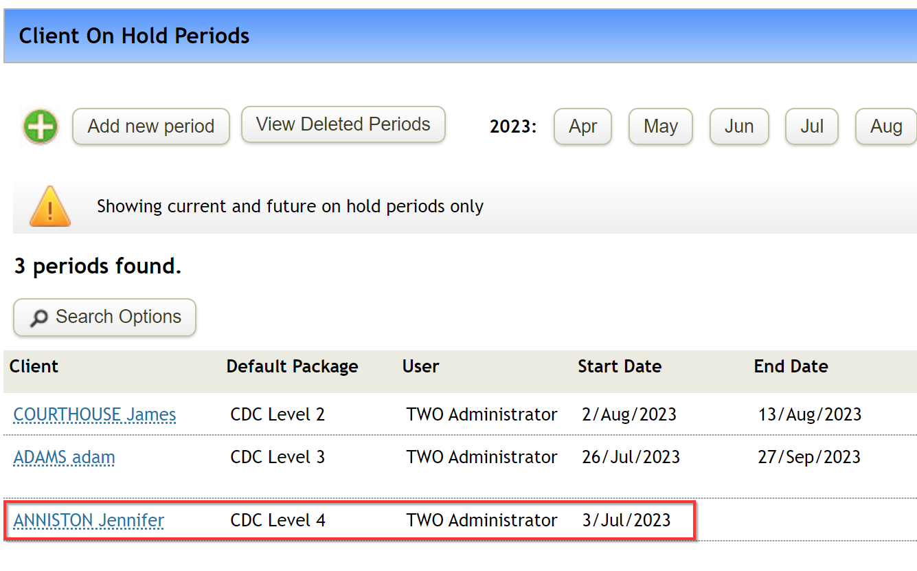 How to take Clients off Hold – TurnPoint Knowledge Base