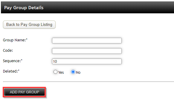 How to add Pay Groups – TurnPoint Knowledge Base