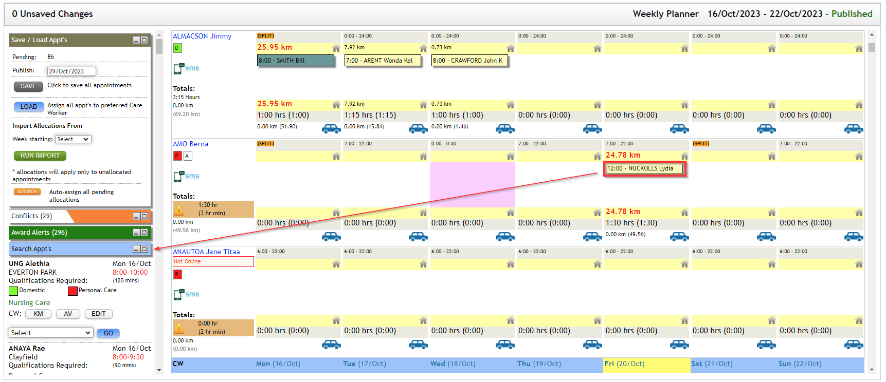 Appointment Bidding – TurnPoint Knowledge Base