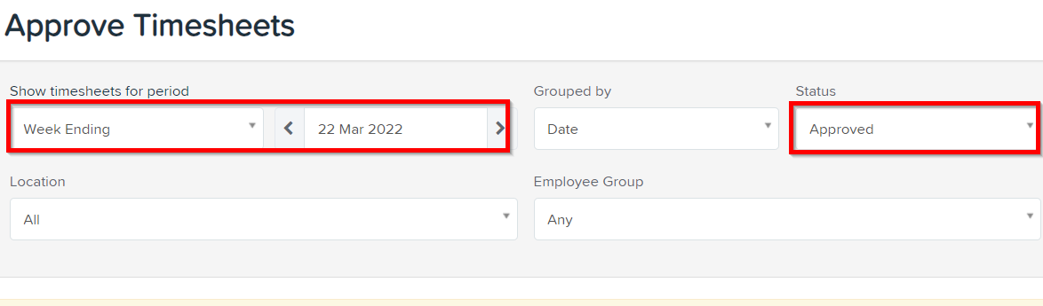 Timesheets - Modifying approved timesheet – TurnPoint Knowledge Base