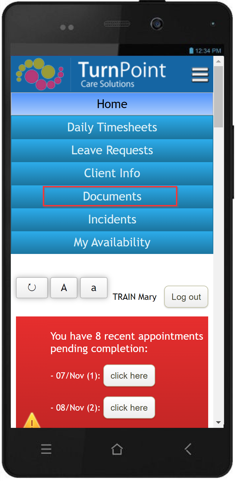 Mobile - Documents – TurnPoint Knowledge Base