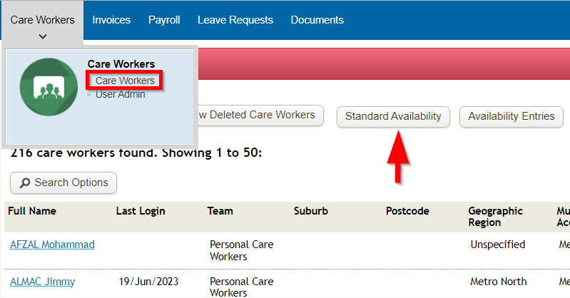 Managing Staff Availability – TurnPoint Knowledge Base