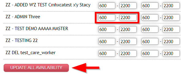 Managing Staff Availability – TurnPoint Knowledge Base