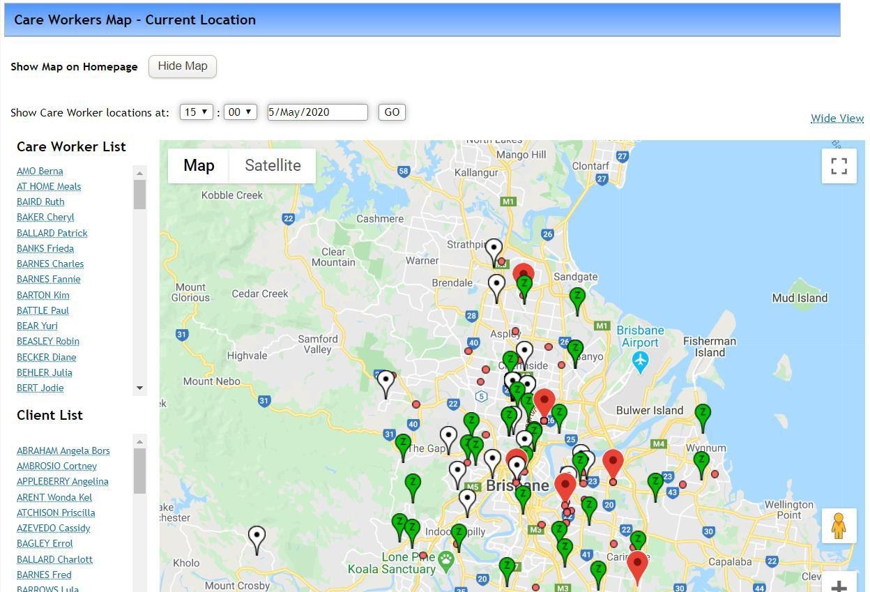Desktop home screen - location map – TurnPoint Knowledge Base