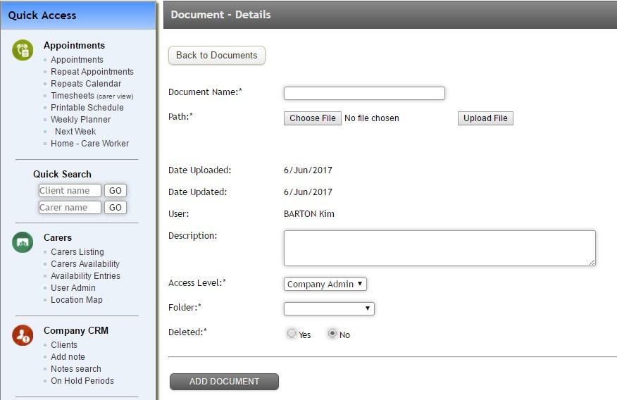 Document Listing – TurnPoint Knowledge Base