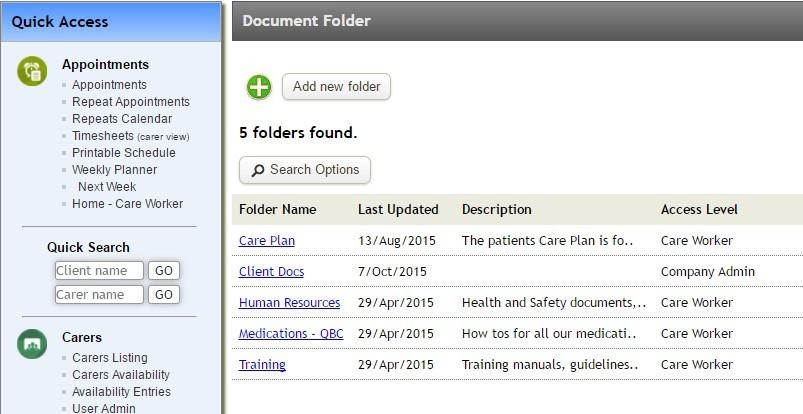 Documents - Folder Admin – TurnPoint Knowledge Base