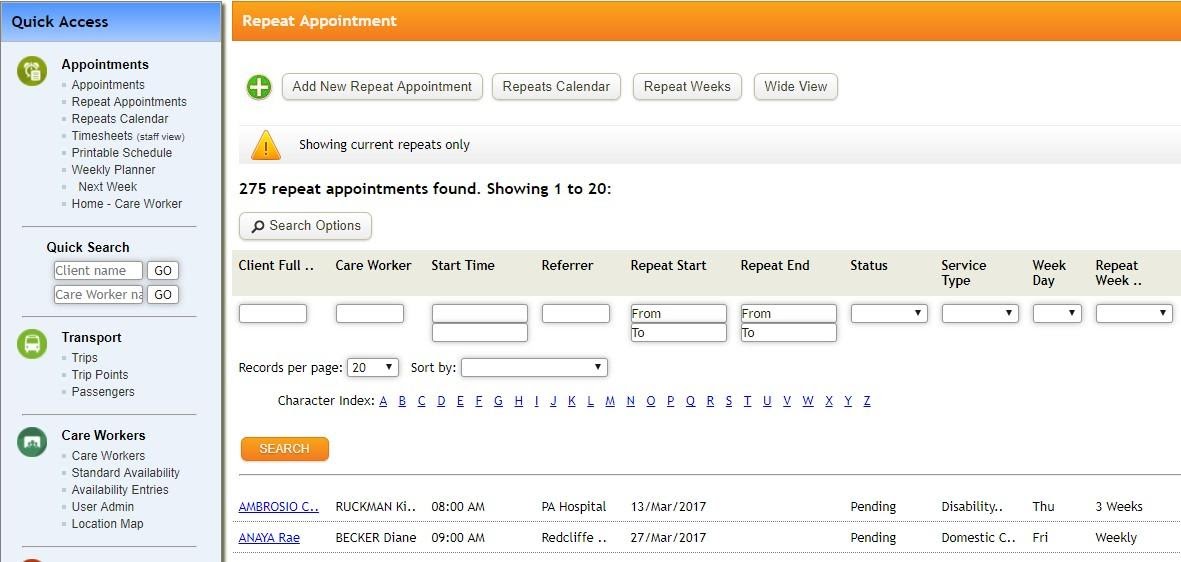 Cancel Repeat Appointment – TurnPoint Knowledge Base