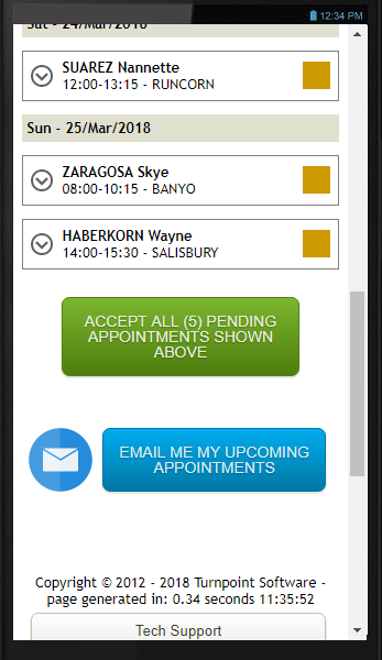 Mobile interface to turnpoint care – TurnPoint Knowledge Base