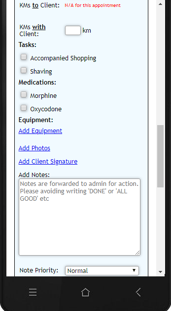 Mobile Appointments - Status – TurnPoint Knowledge Base