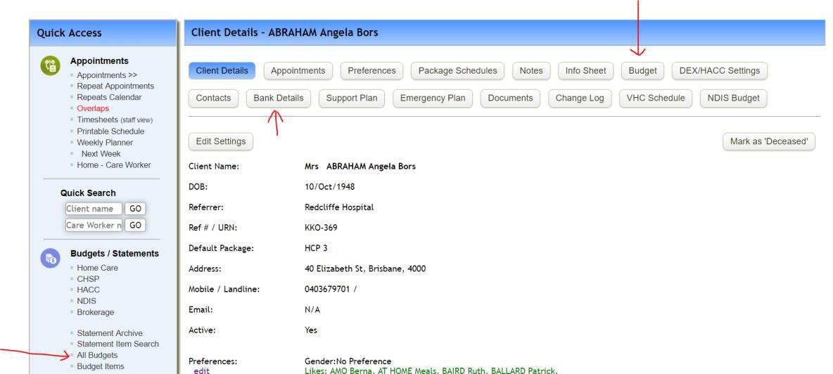 How to Search for a Client Budget – TurnPoint Knowledge Base