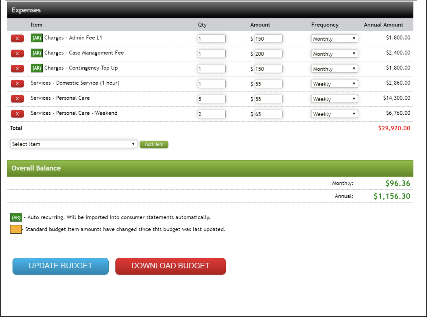 A Clients Budget – TurnPoint Knowledge Base