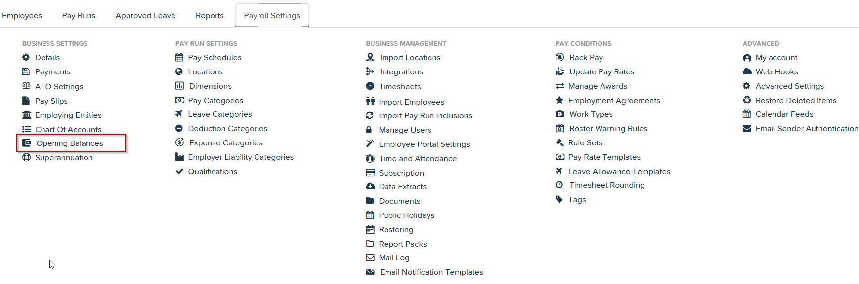 5. Check Opening Balances – TurnPoint Knowledge Base