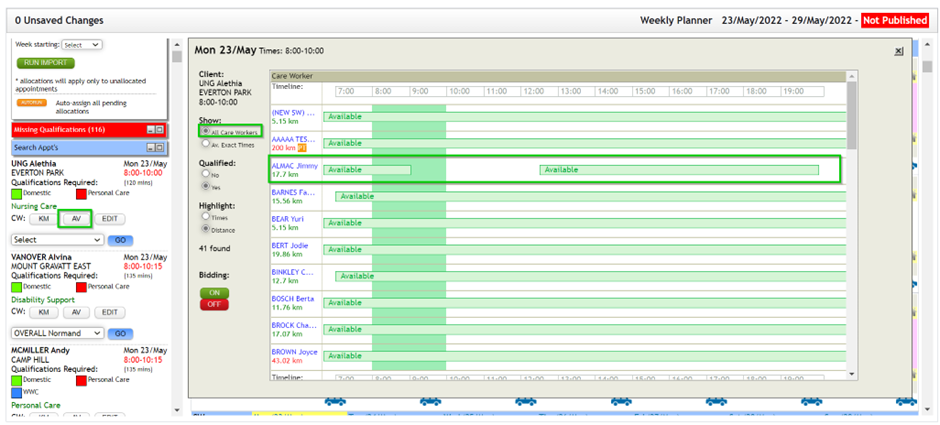 Split Availability – TurnPoint Knowledge Base